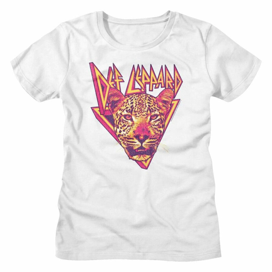 Def Leppard Leppard Leopard White Women's T-shirt - Etsy