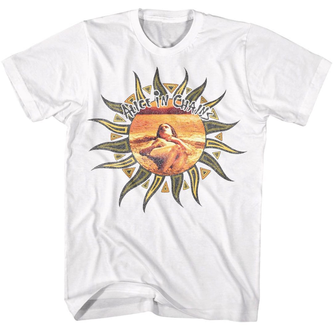 Alice in Chains Sun White T-shirt - Etsy
