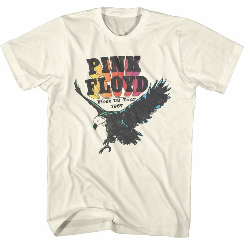 Pink Floyd First US Tour Natural Adult T-shirt - Etsy