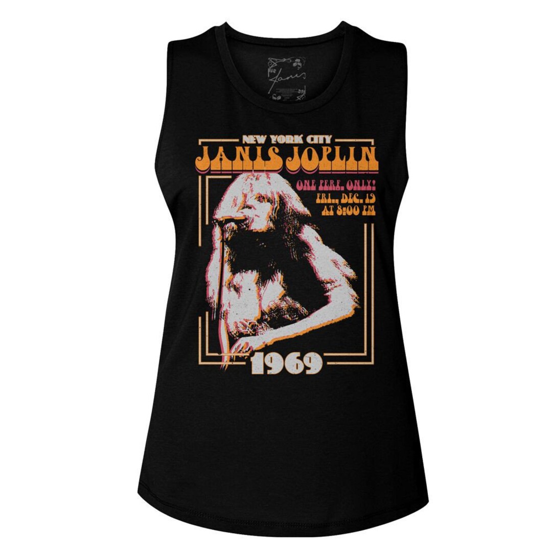 Janis Joplin New York Black Women's Muscle Tank Top T-shirt - Etsy