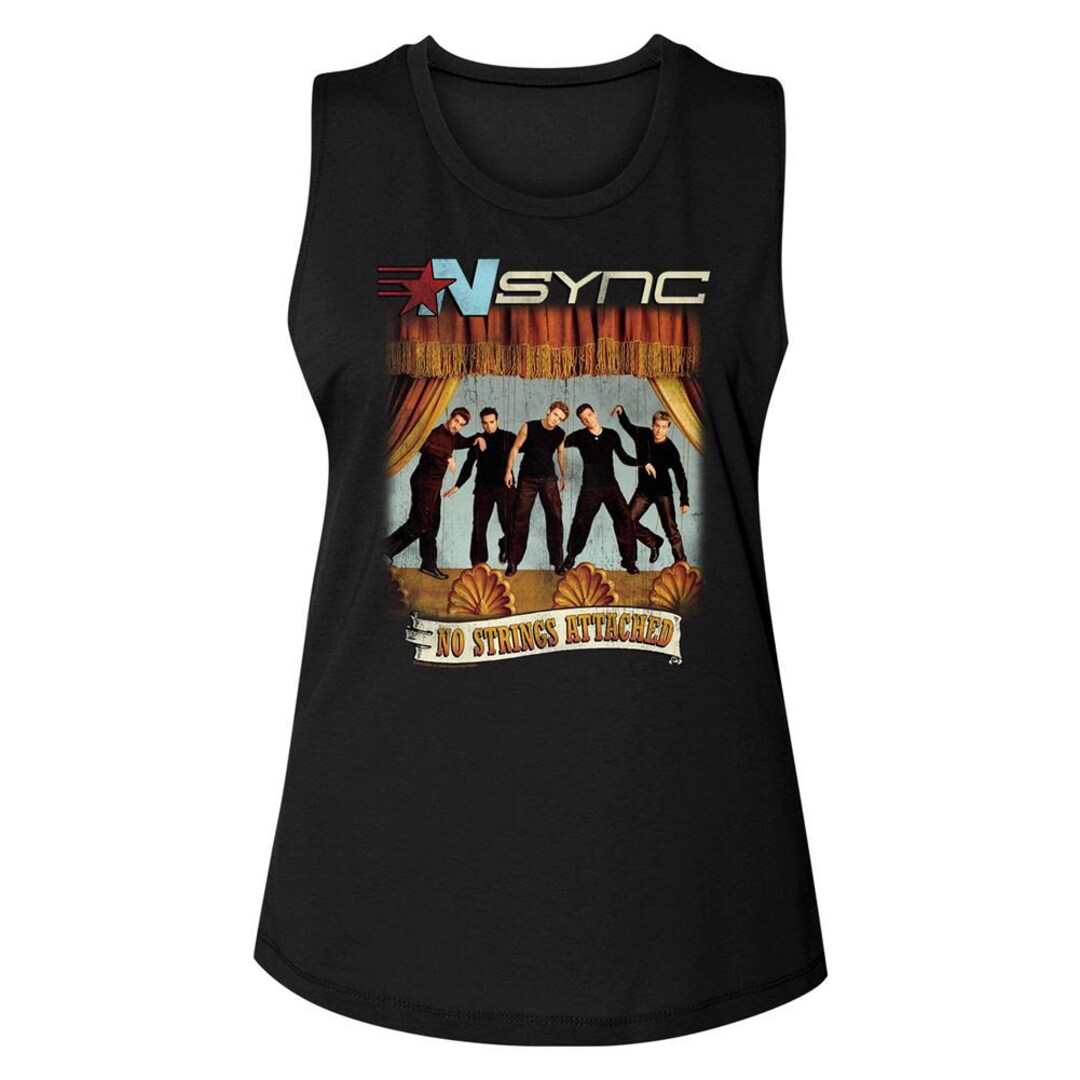 NSYNC No Strings No Words Black Women's Muscle Tank Top T-shirt - Etsy