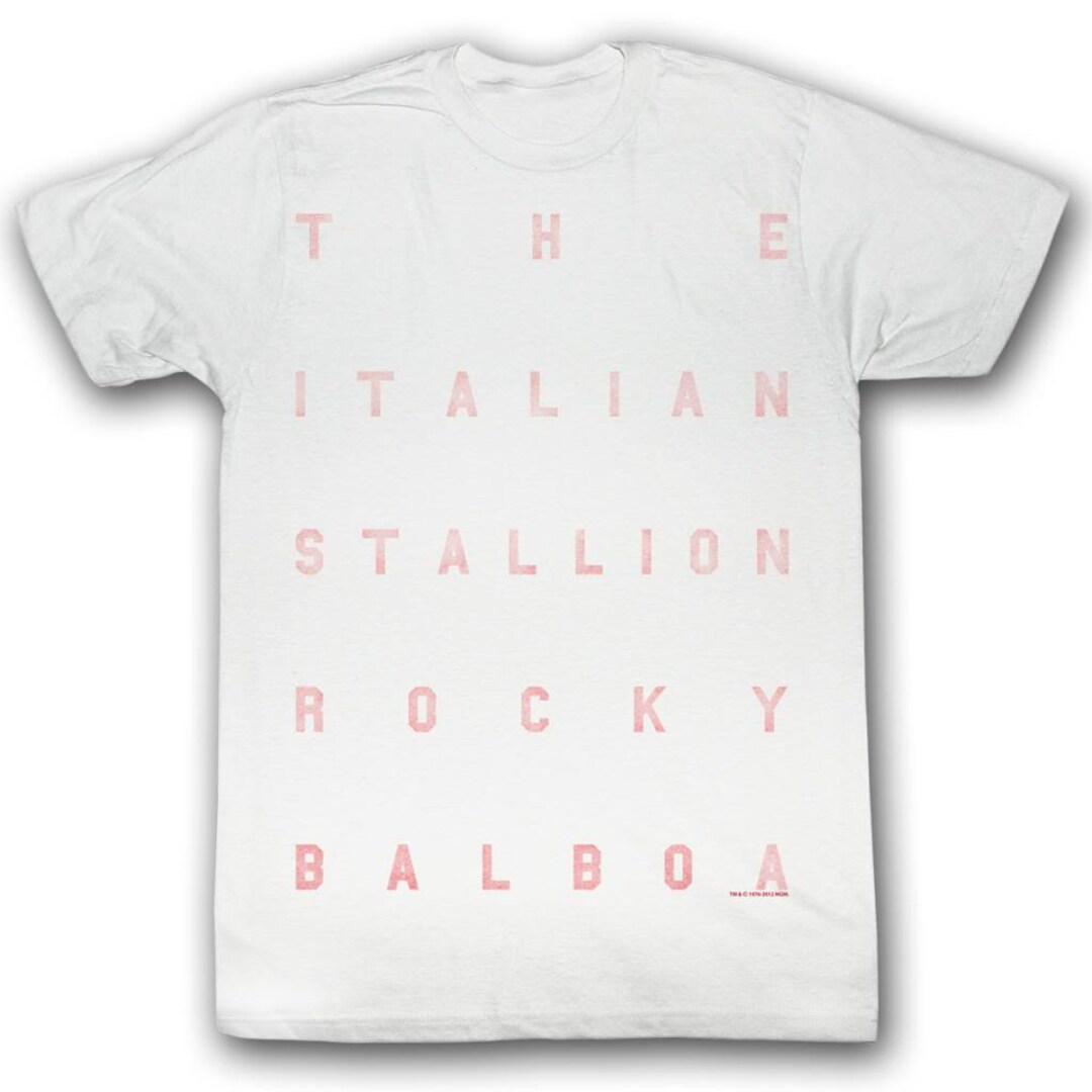 Rocky Words White T-shirt - Etsy