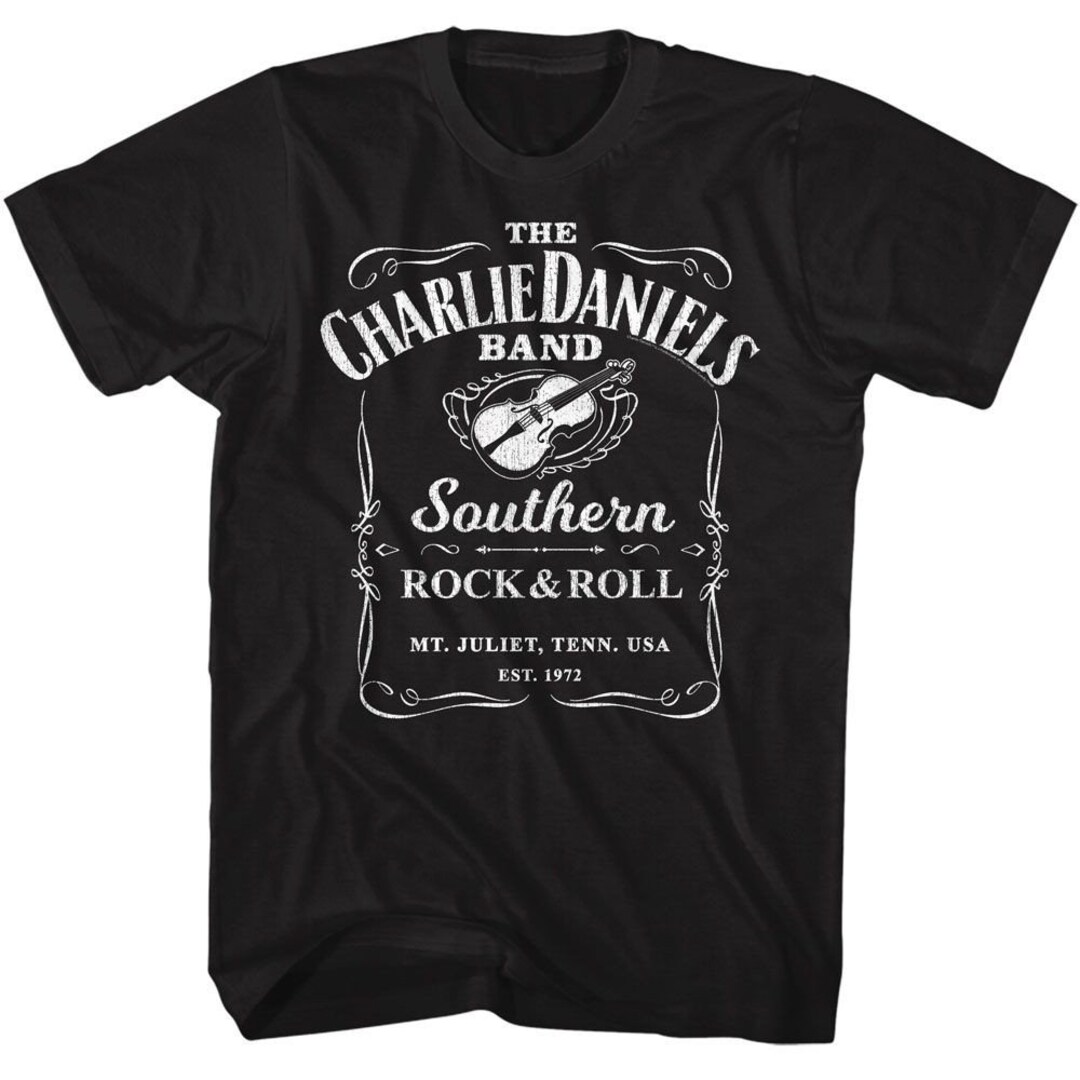 Charlie Daniels Band Label Black T-shirt - Etsy