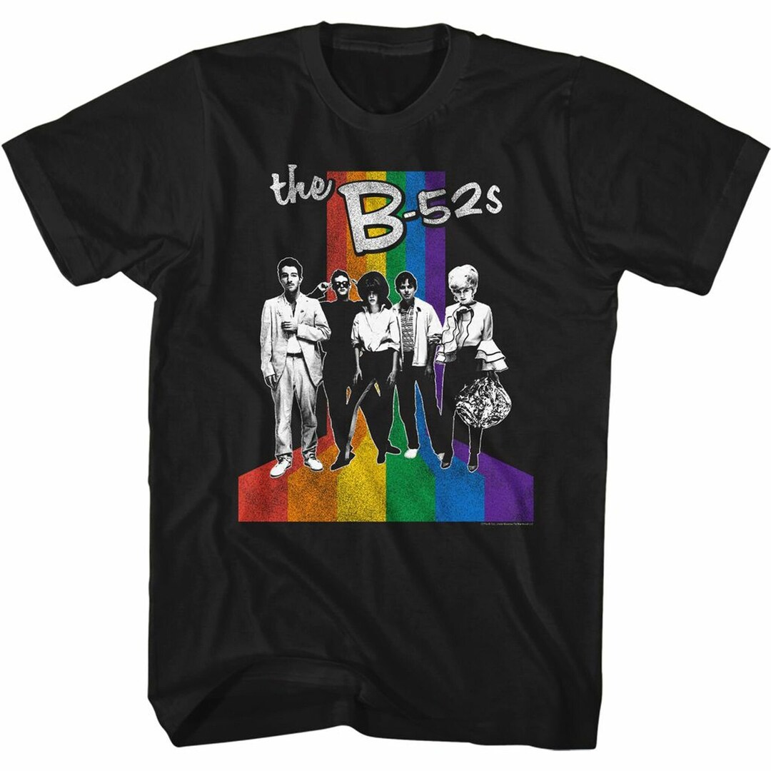 The B-52's Band and Rainbow Black Adult T-shirt - Etsy
