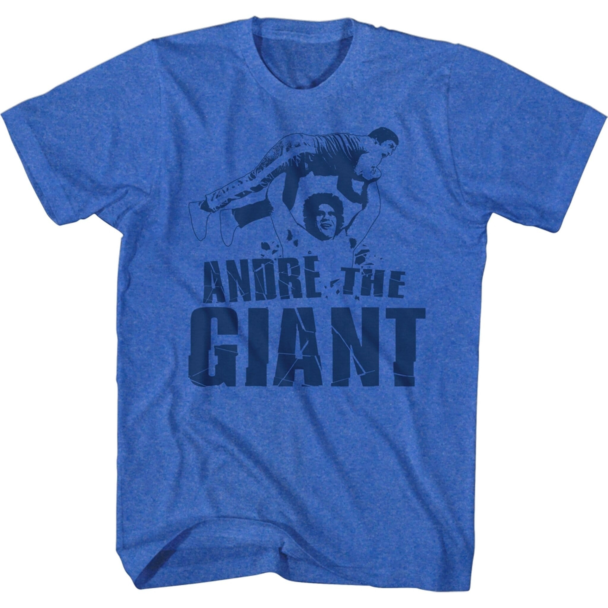 Andre the Giant Andre Blue Royal Heather Adult T-shirt - Etsy