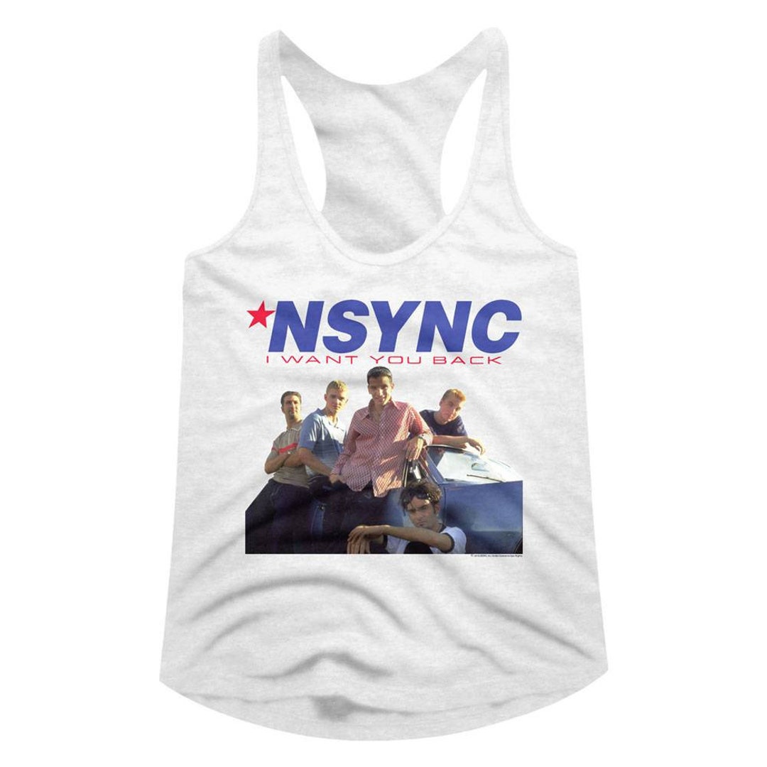 NSYNC Want You Back White Junior Women's Racerback Tank Top T-shirt - Etsy