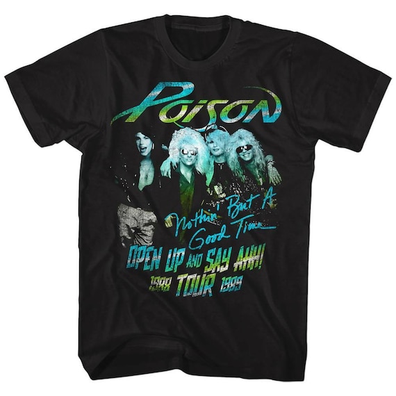 Poison T Shirt Tour 80s Poison Flesh & Blood World Tour 1990 91