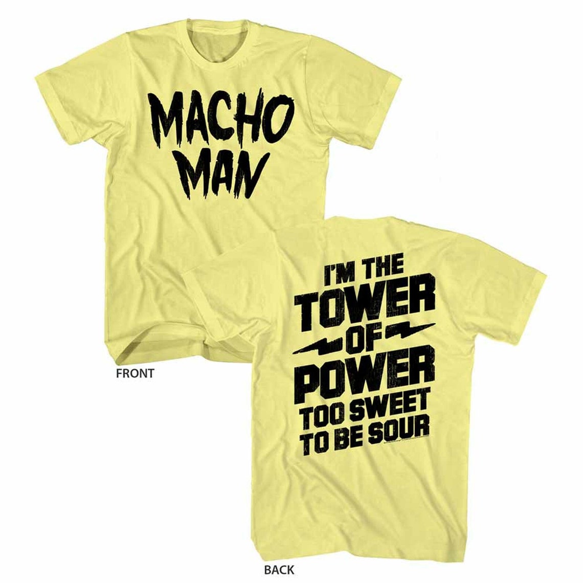 Macho Man Tower Yellow Heather Adult T-shirt - Etsy