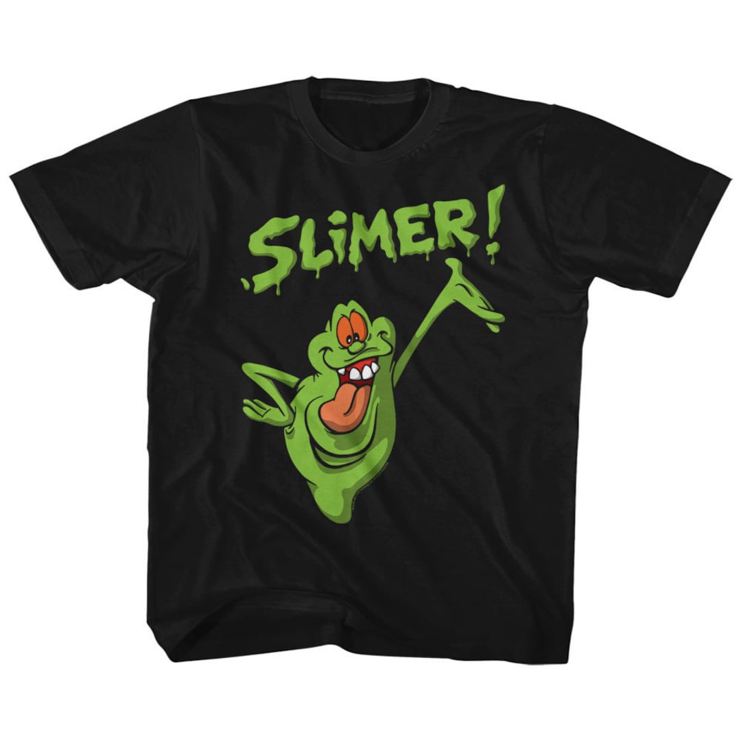 The Real Ghostbusters Slimer! Black Children's T-shirt - Etsy
