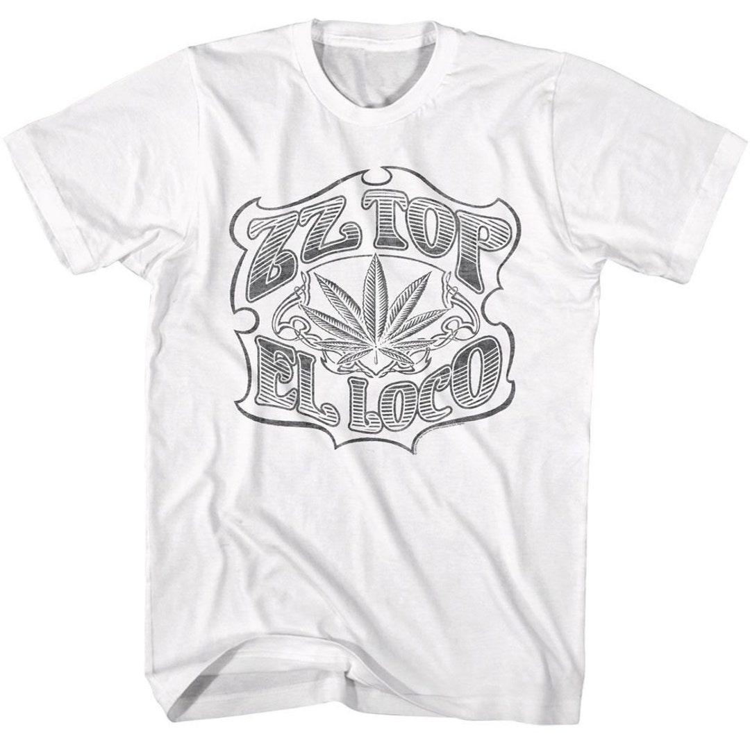 ZZ Top El Loco White Adult T-shirt - Etsy