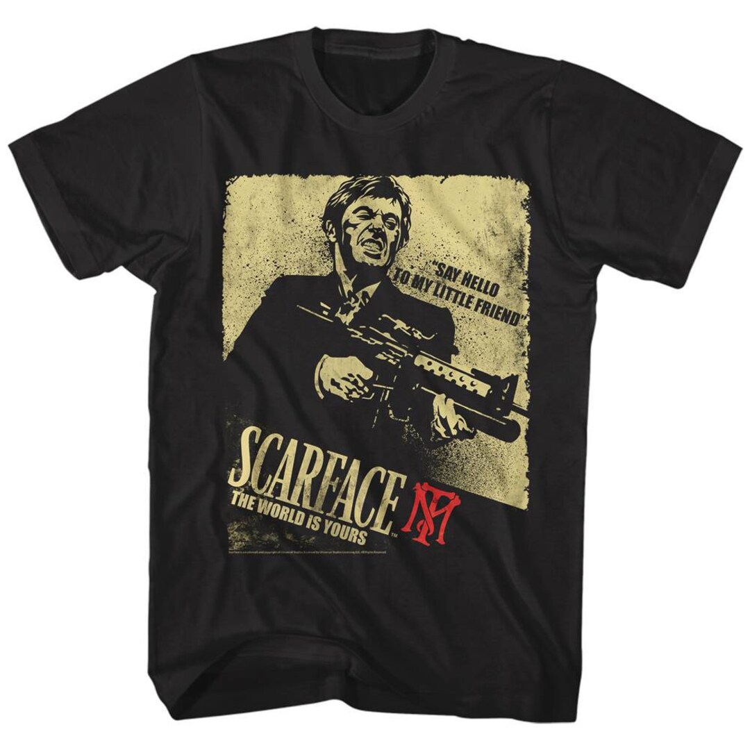 Scarface Scarface Action Black T-shirt - Etsy
