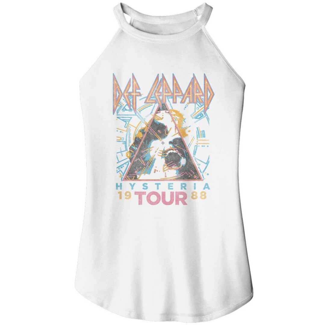 Def Leppard Hysteria 88 White Women's Sleeveless Rocker Tank Top - Etsy