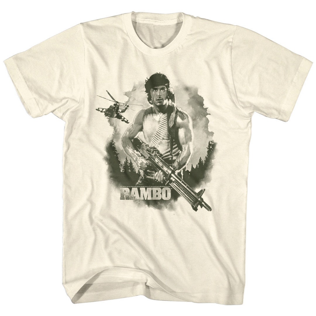 Rambo Watercolor Natural Adult T-shirt - Etsy