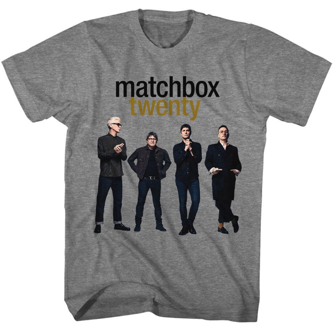 Matchbox Twenty Band Members Graphite Heather T-shirt - Etsy