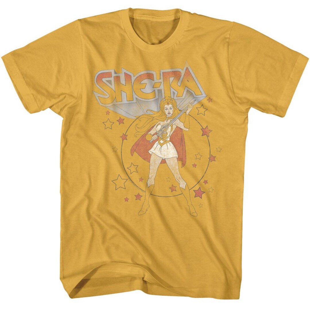 Masters of the Universe She-ra With Stars Ginger T-shirt - Etsy