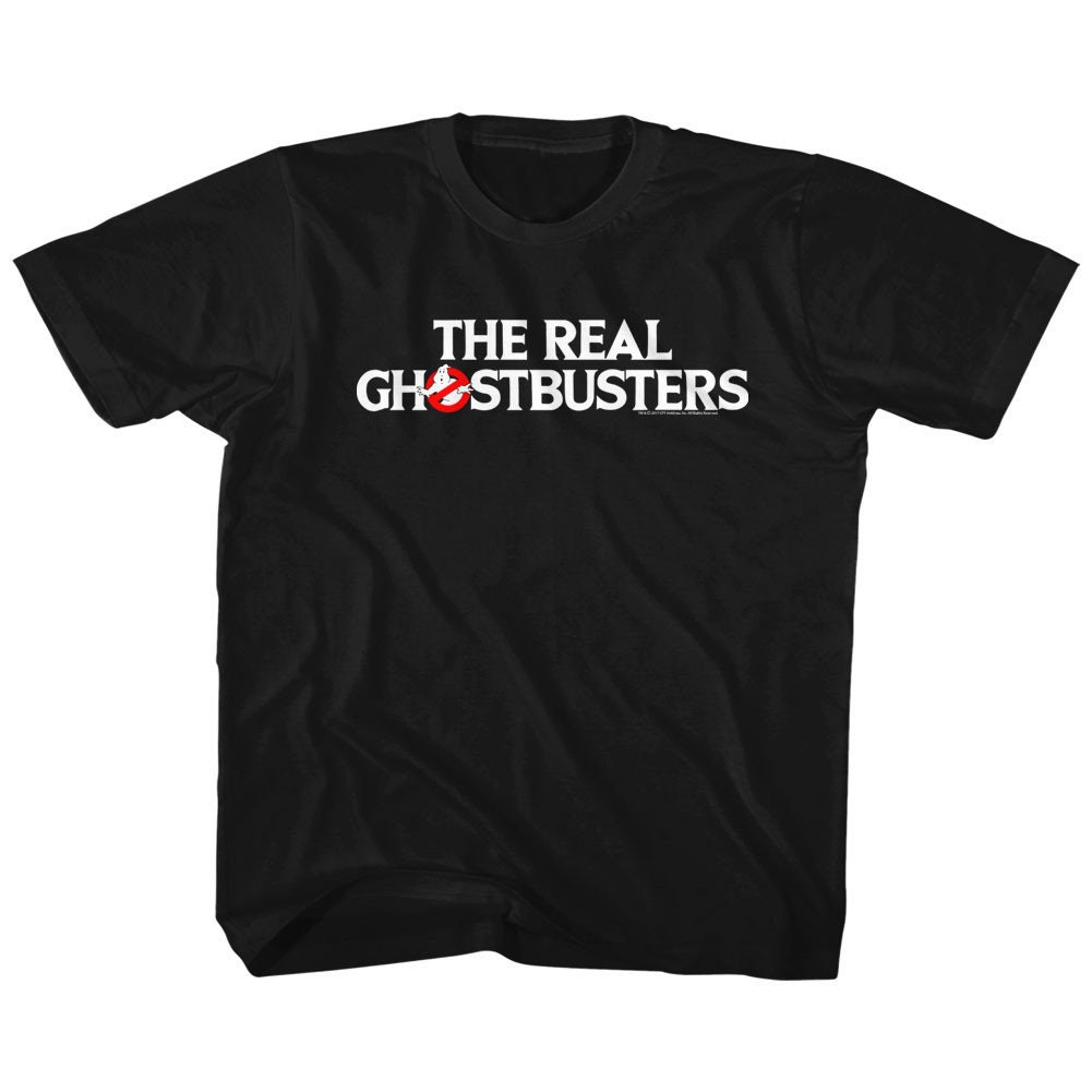 The Real Ghostbusters Logo Black Children's T-shirt - Etsy