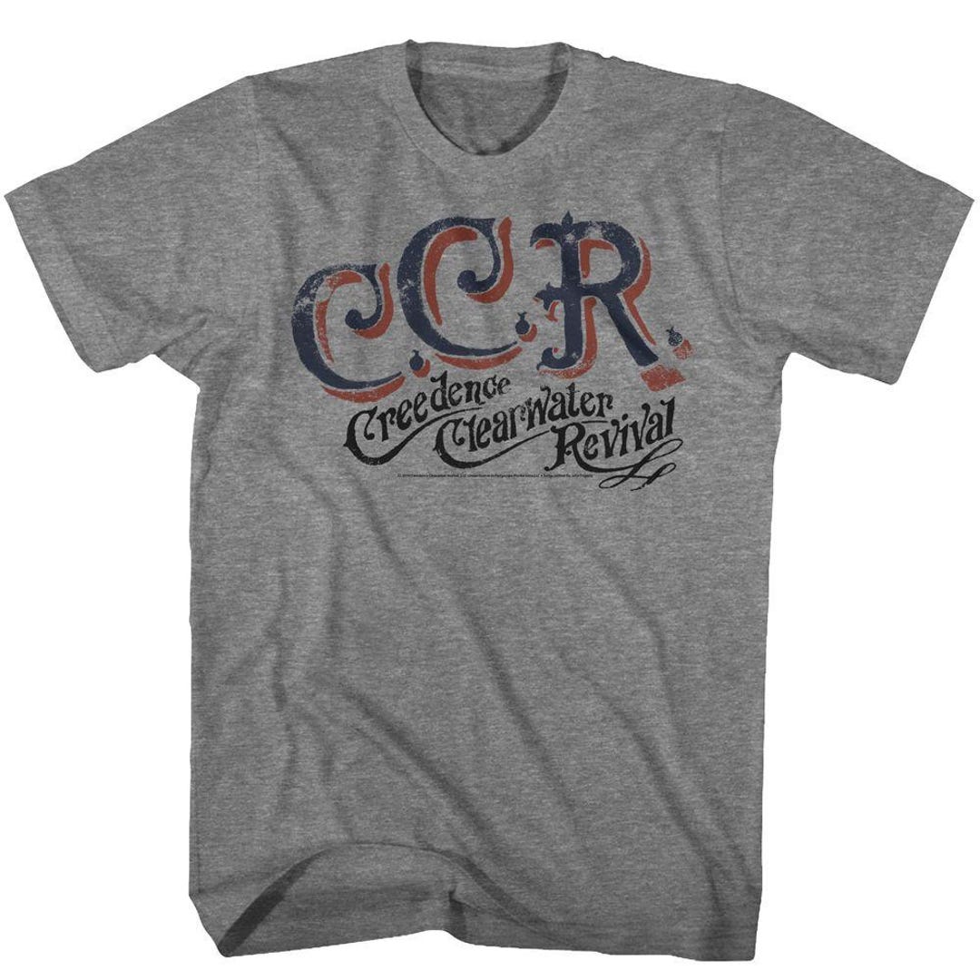 Creedence Clearwater Revival CCR Graphite Heather Adult T-shirt - Etsy