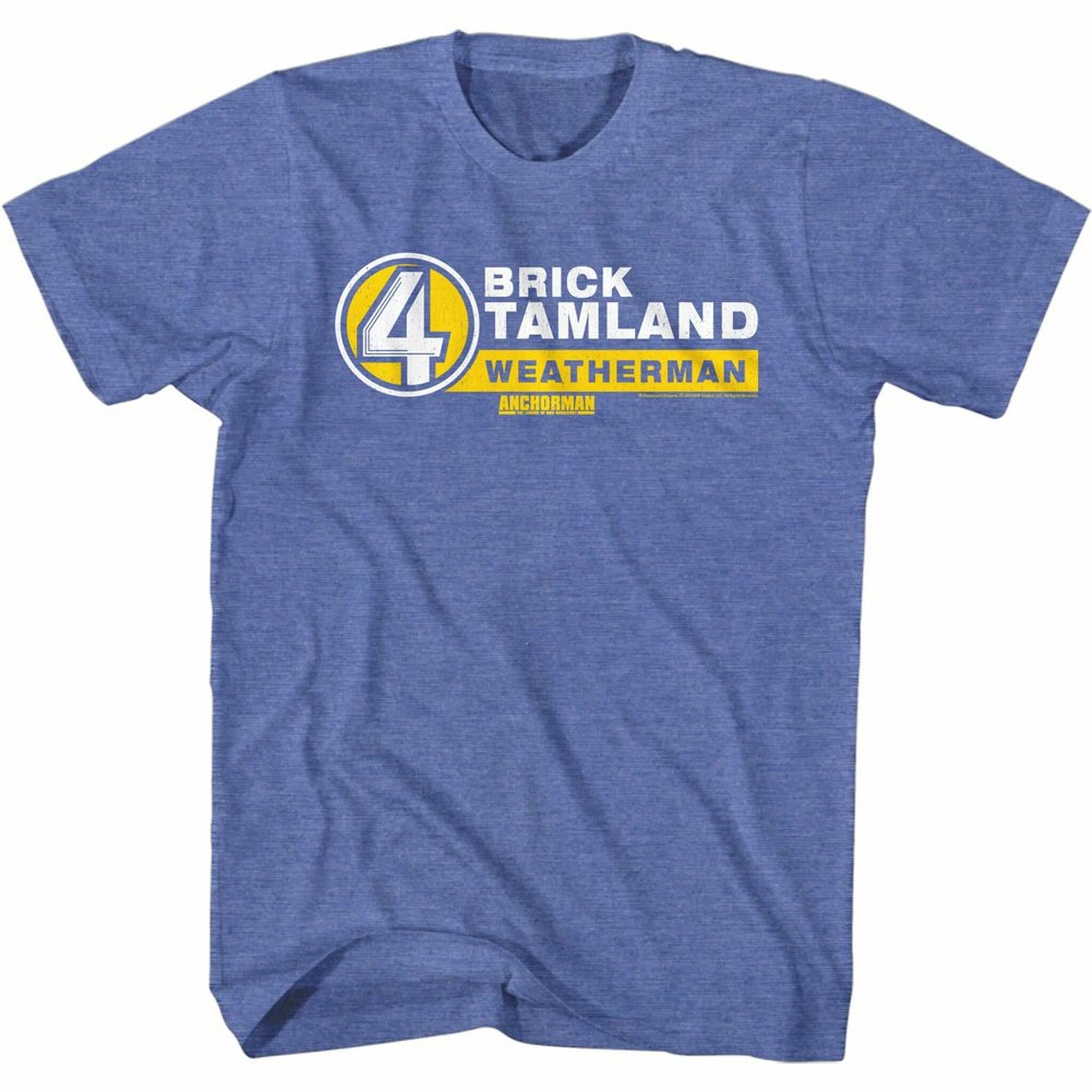 Anchorman B. Tamkand Name Tag Royal Heather Adult T-shirt - Etsy
