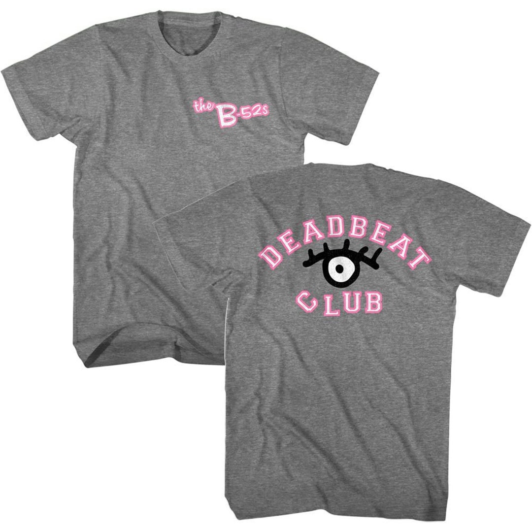 The B-52's Deadbeat Club Graphite Heather Adult T-shirt - Etsy
