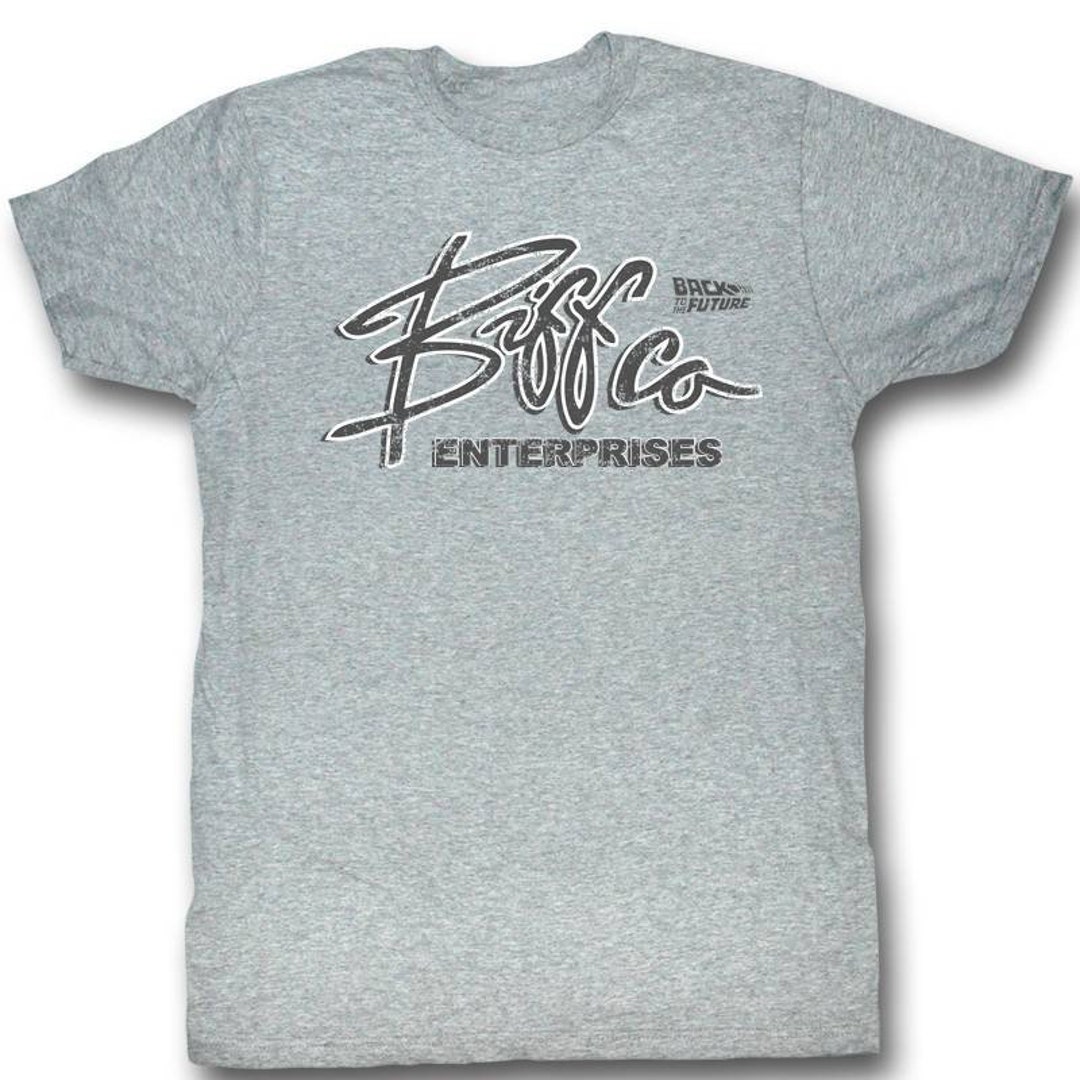 Back to the Future Biff Co. Gray Adult T-shirt - Etsy