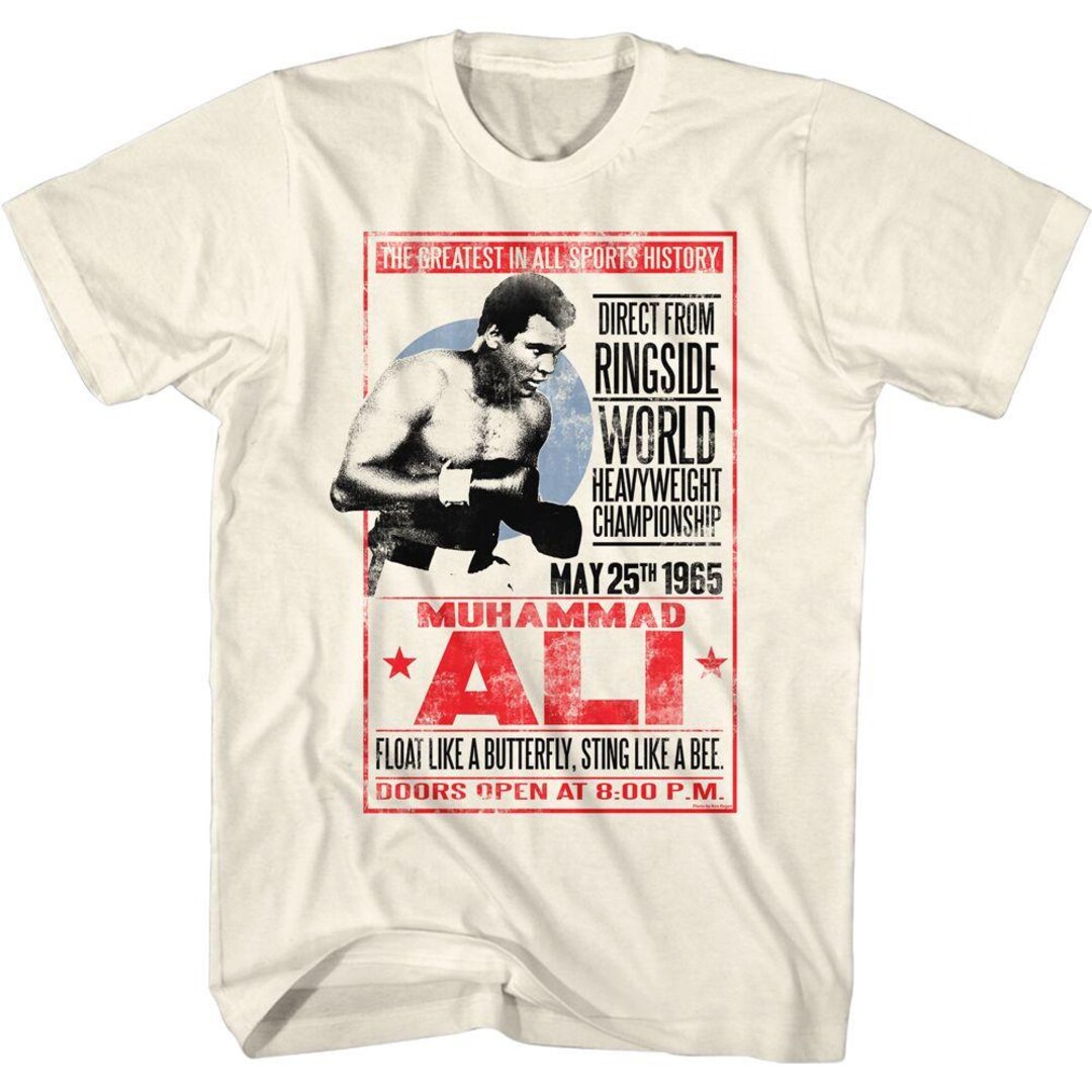 Muhammad Ali 1965 Poster Natural T-shirt - Etsy