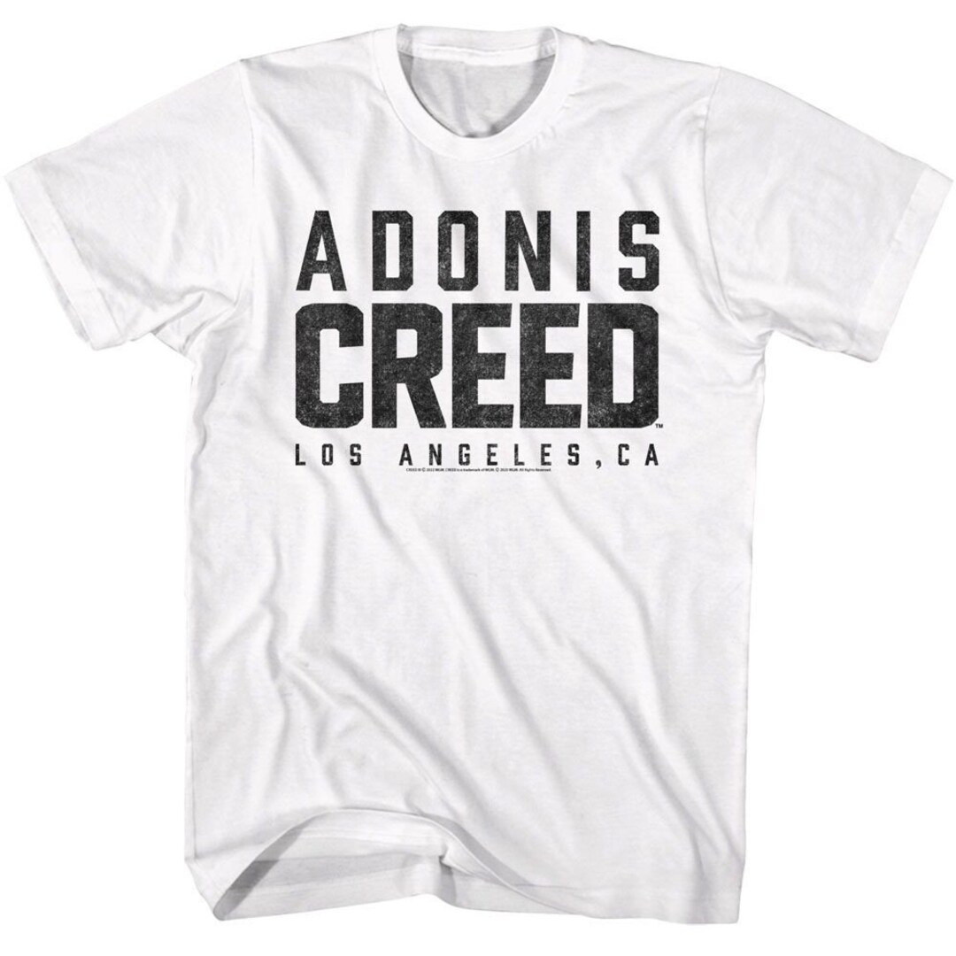Rocky Adonis Creed Logo White T-shirt - Etsy