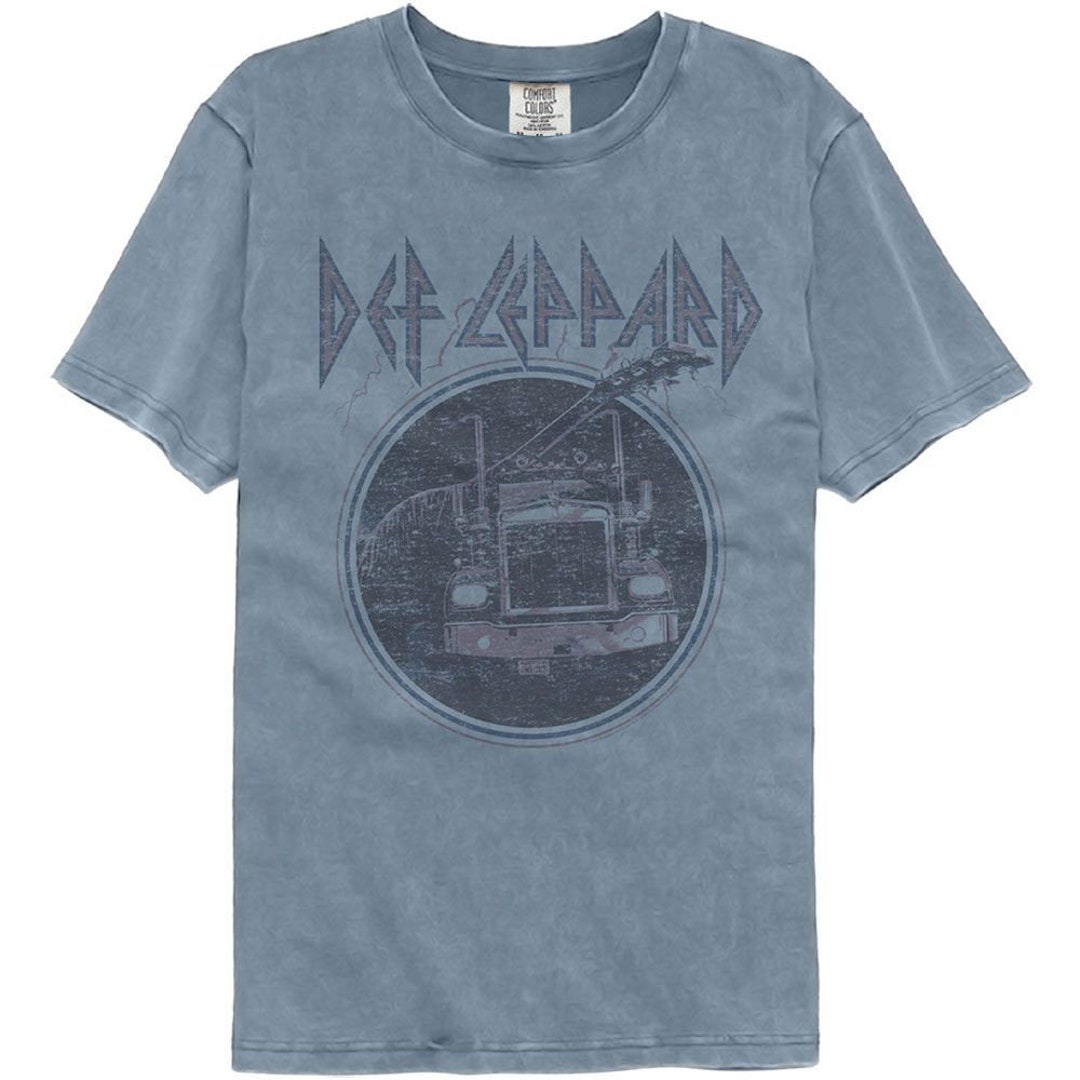Def Leppard Pink Truck Blue Blue Jean Comfort Color T-shirt - Etsy