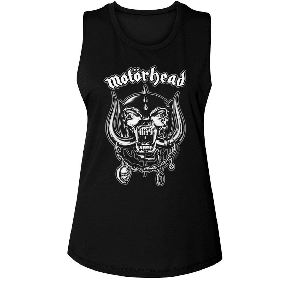 Motorhead Snaggletooth and Logo Black Women's Muscle Tank Top - Etsy