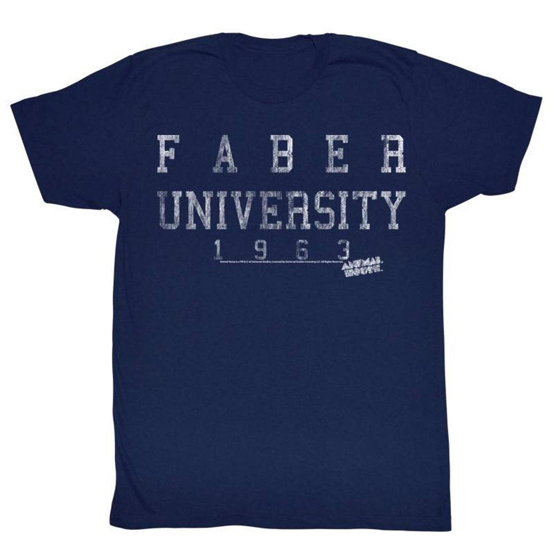 Animal House Faber University 1963 Navy Adult T-shirt - Etsy