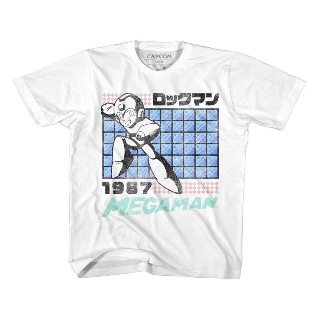 Mega Man Mega Man 87 White Youth T-shirt - Etsy
