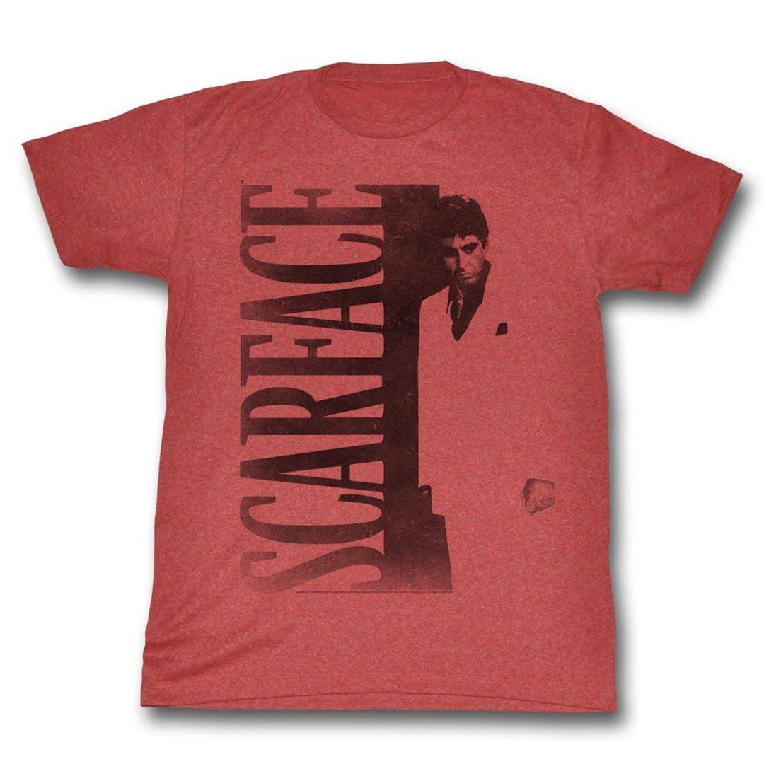 Scarface Scarface Red Heather T-shirt - Etsy