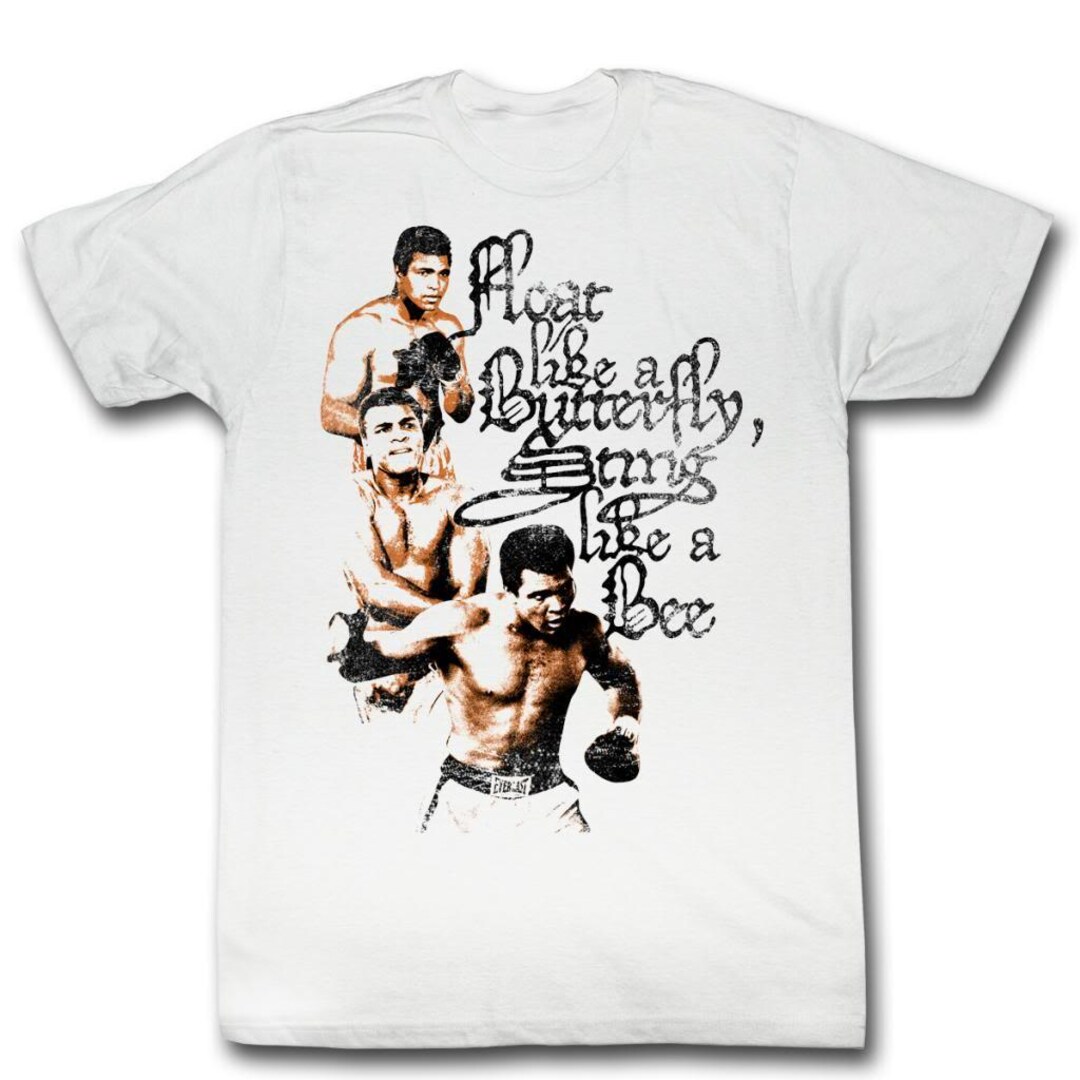 Muhammad Ali Three Poses White Adult T-shirt - Etsy