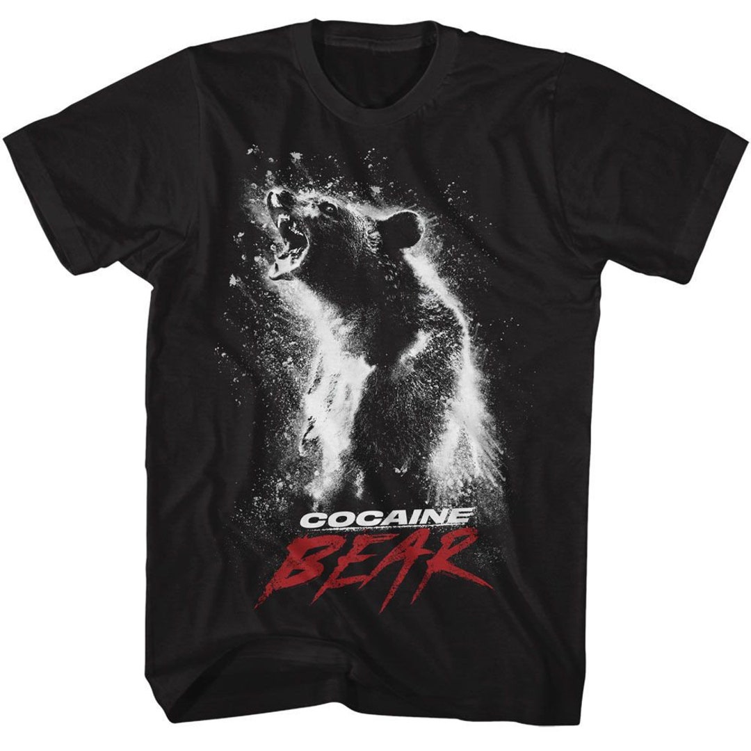 Cocaine Bear Movie Poster Black T-shirt - Etsy