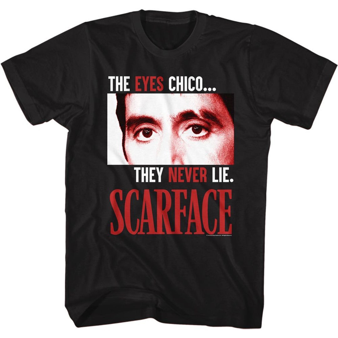 Scarface the Eyes Never Lie Black Adult T-shirt - Etsy
