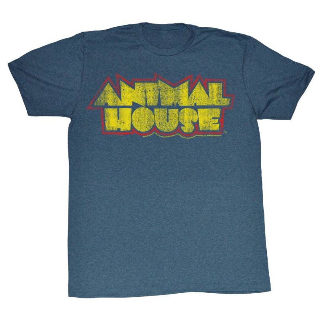 Animal House Logo Navy Adult T-shirt - Etsy