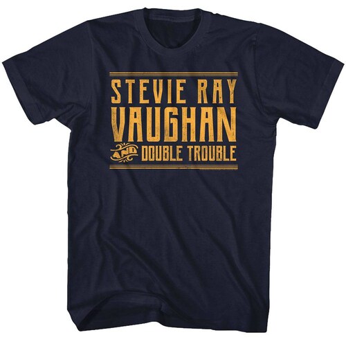 Stevie Ray Vaughan Srv Badge Indigo Heather Adult T-shirt - Etsy