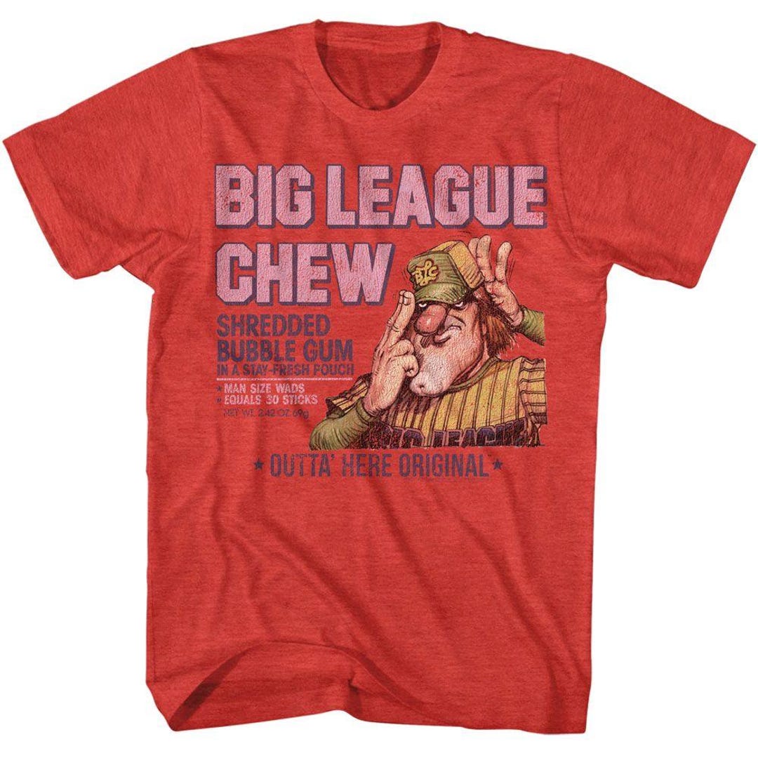 Big League Chew Washed Pitcher Red Heather T-shirt - Etsy