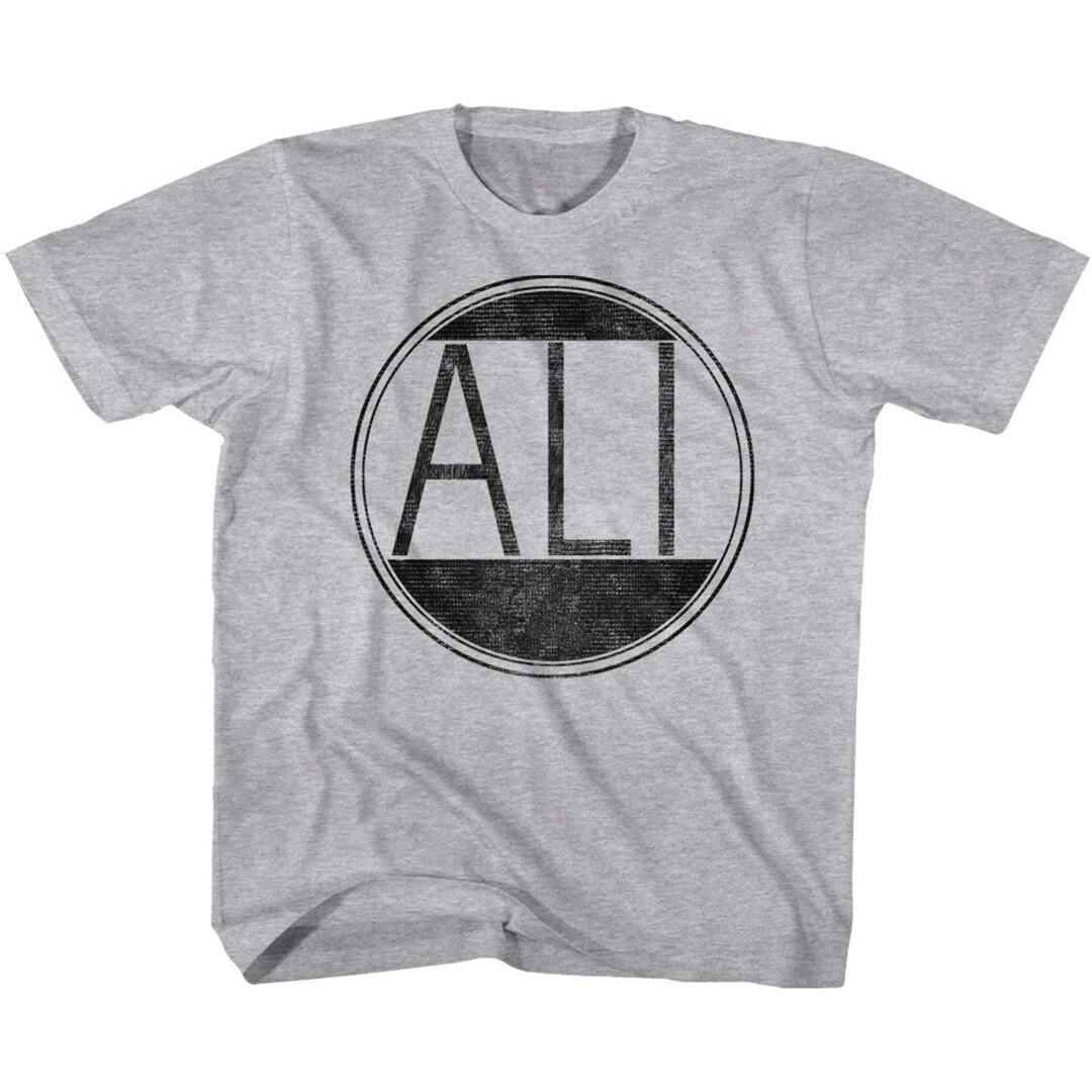 Muhammad Ali Ali Circle Gray Heather Youth T-shirt - Etsy