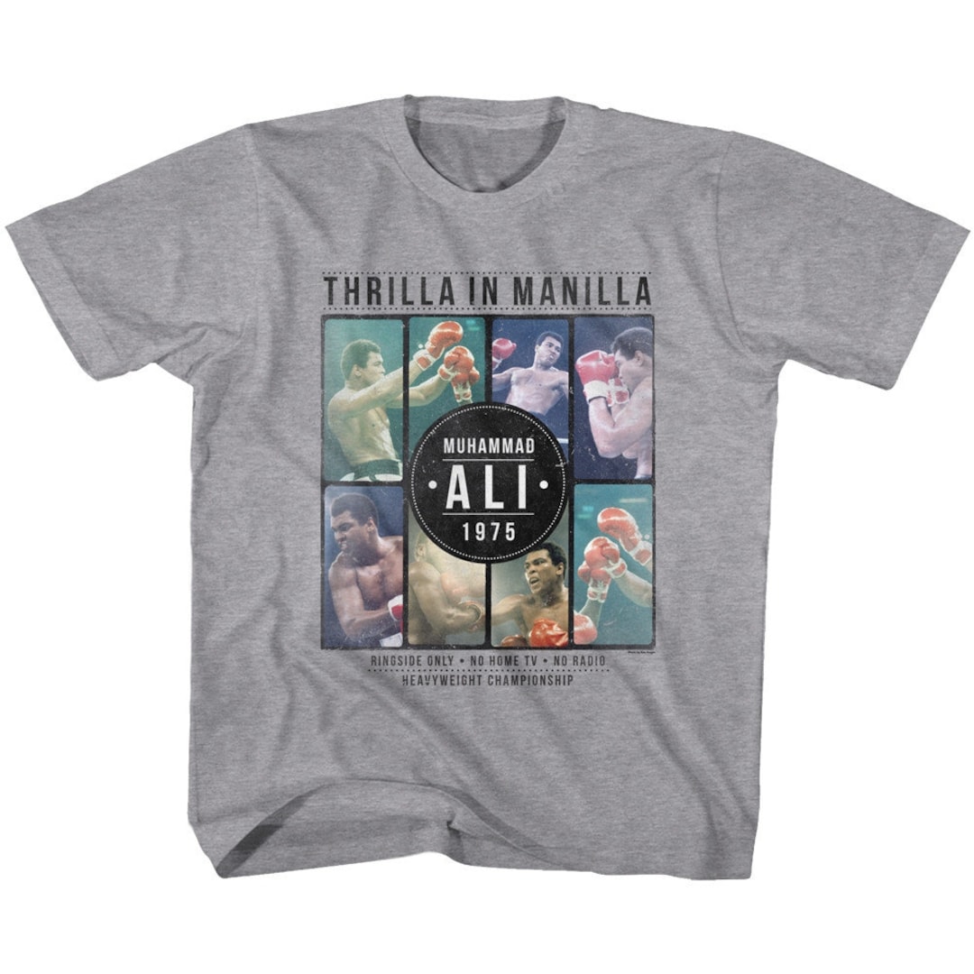 Muhammad Ali Collage Gray Heather Youth T-shirt - Etsy