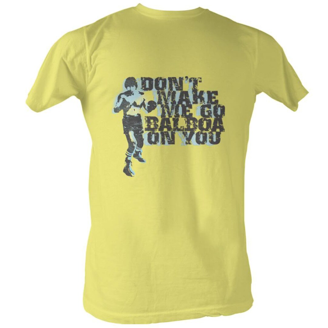 Rocky Balboa on You Yellow T-shirt - Etsy