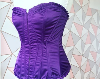 Purple corset | Etsy