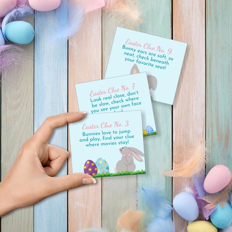 Easter Scavenger Hunt Clues | Printable Easter Game for Kids | Easter ...