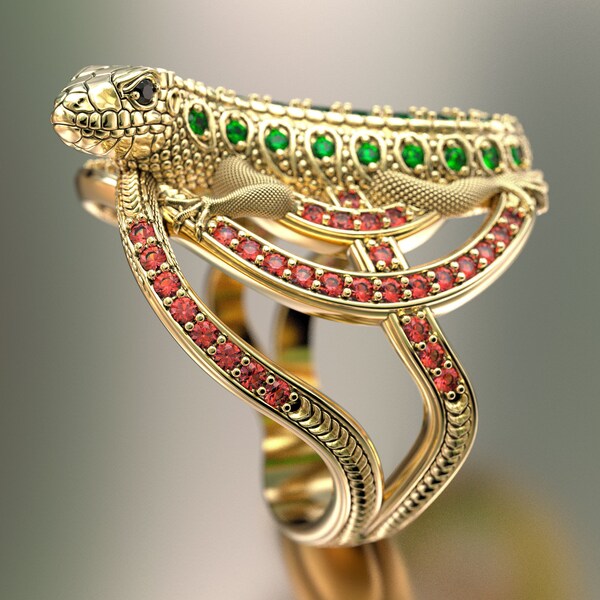 Lizard Ring - Etsy