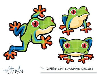Rainforest Frog Art | Etsy