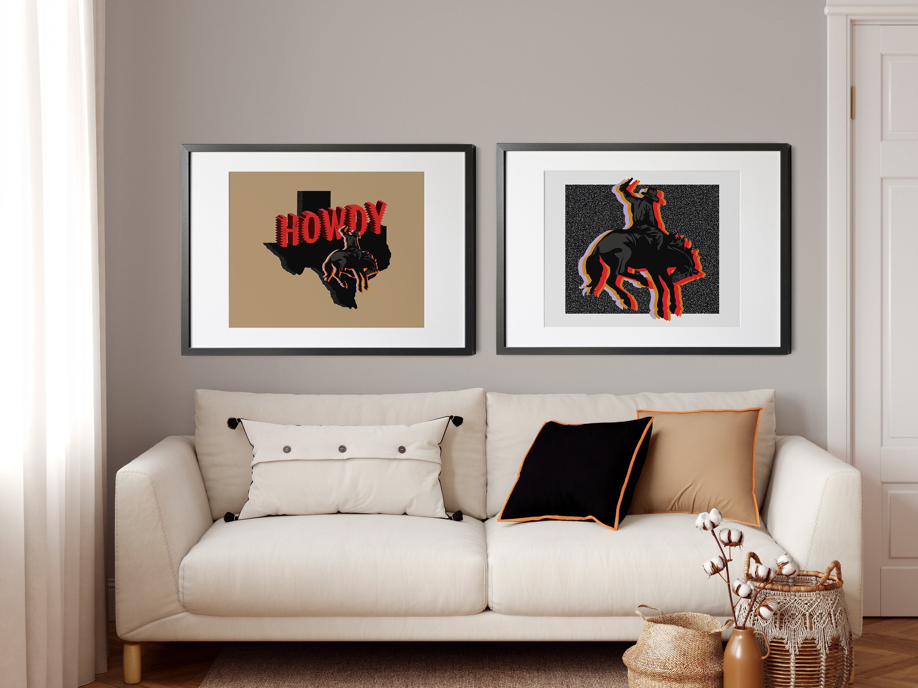 Rodeo Art, Retro Cowboy, Texas Wall Art, Texas Print, Texas Art, Texas ...
