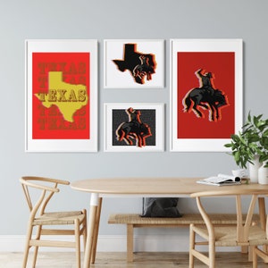 Texas Wall Art, Texas Wall Decor, Texas Decor, Texas Art Print, Texas ...