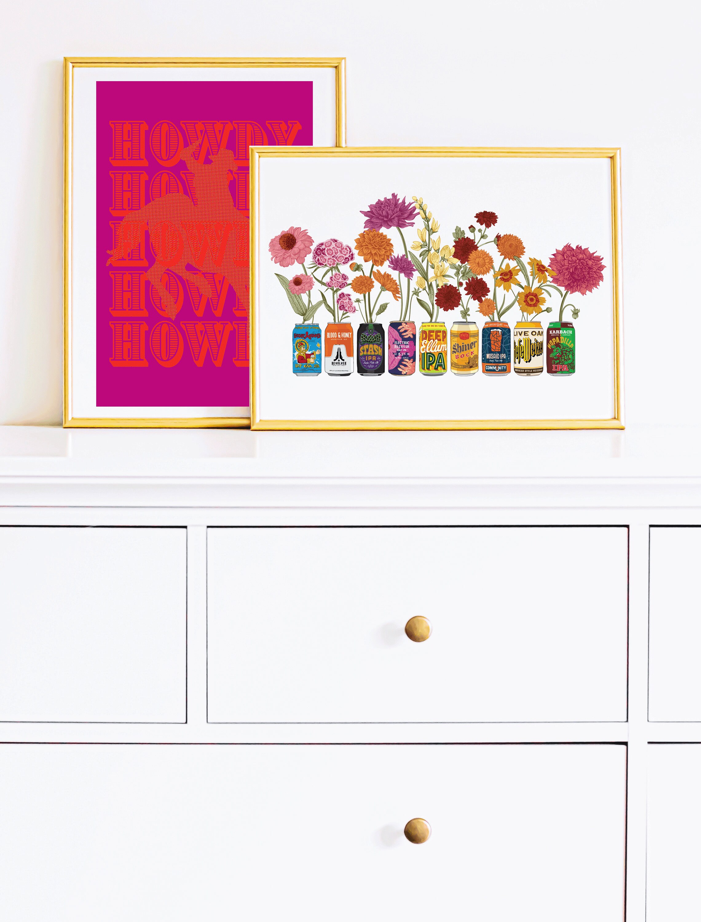 Howdy Poster, Cowboy Print, Psychedelic Print, Trippy Art, Howdy Decor ...