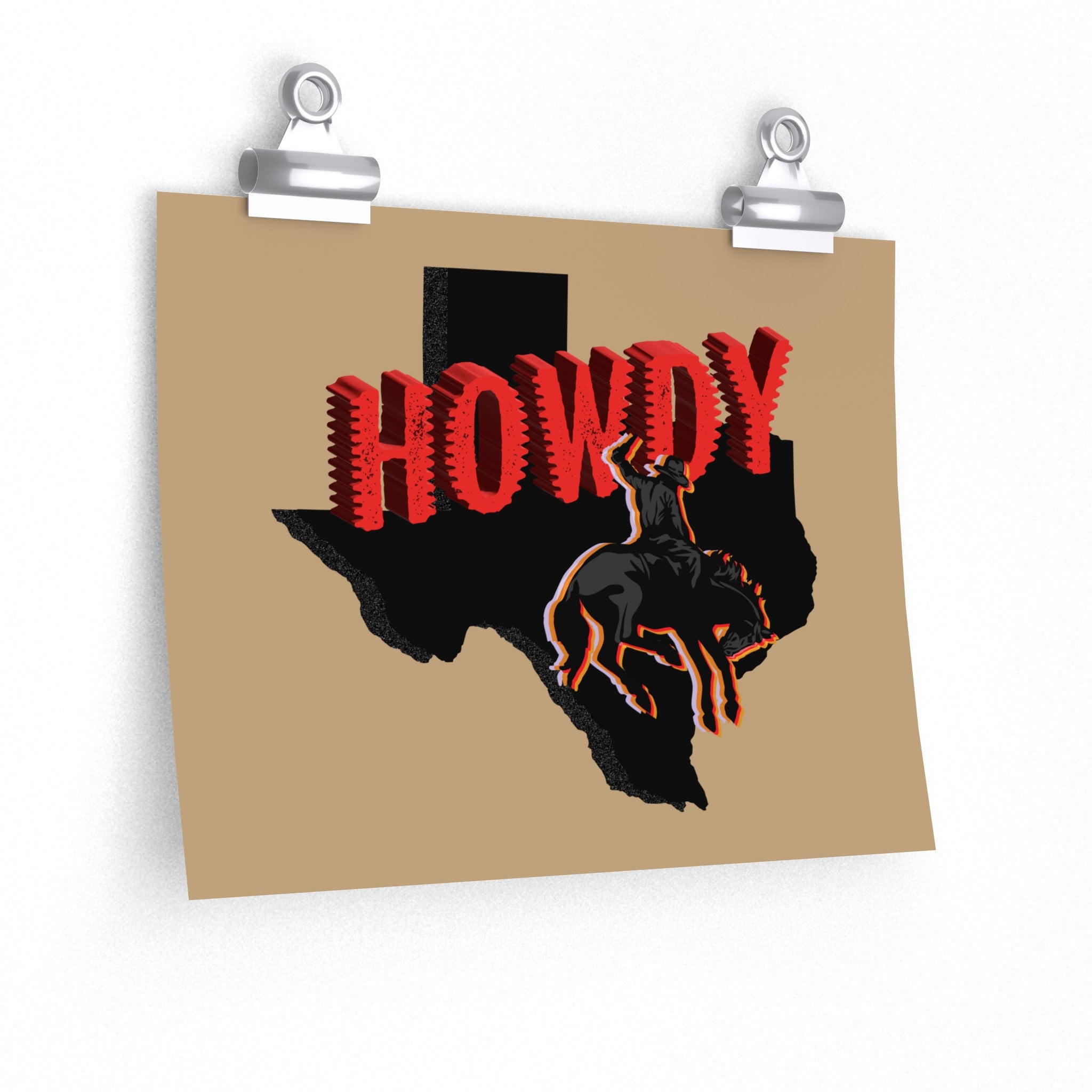 Howdy Poster Rodeo Art Cowboy Poster Texas Wall Art Texas - Etsy