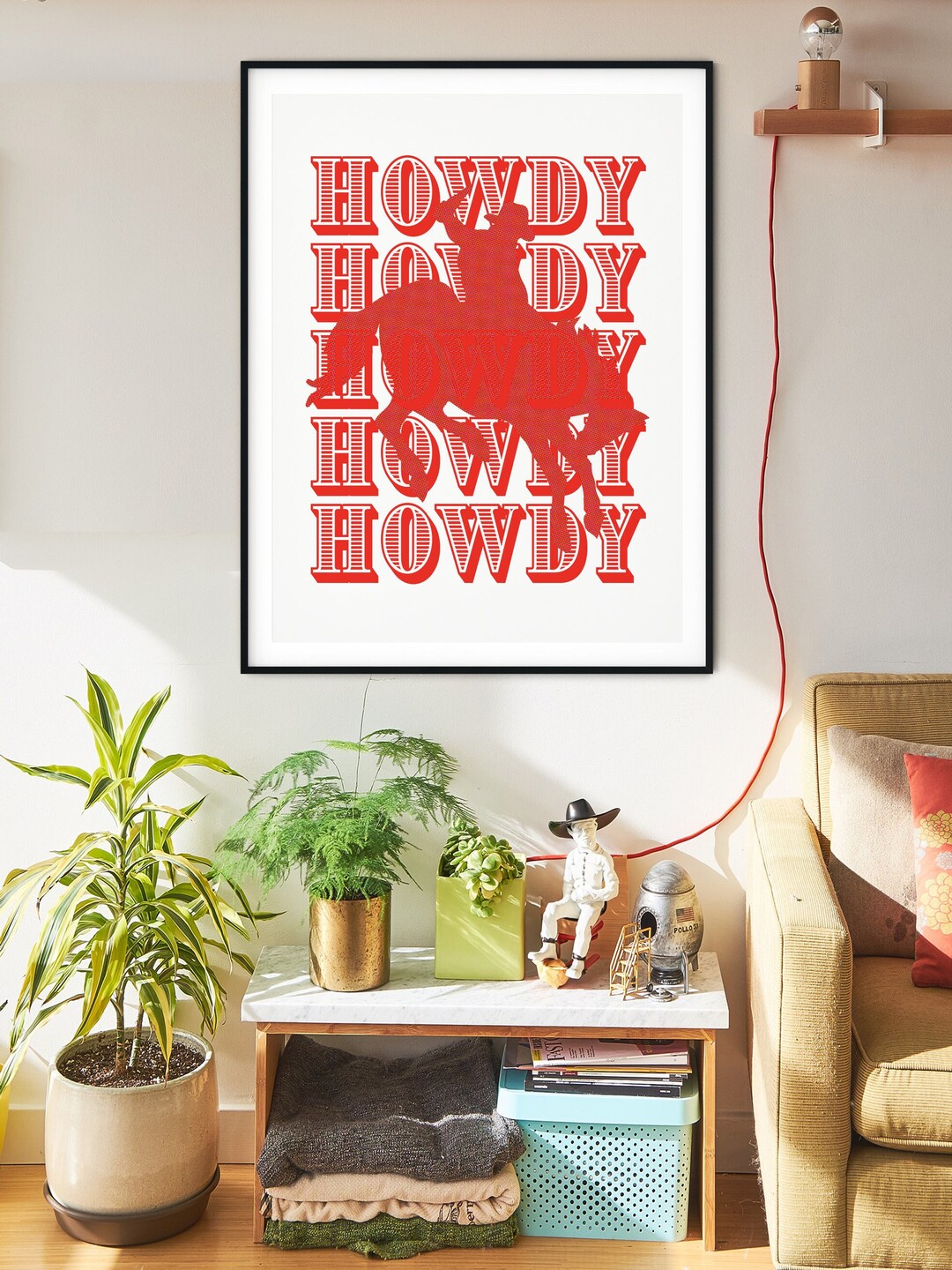Howdy Print, Cowboy Print, Howdy Decor, Texas Wall Art, Texas Wall ...