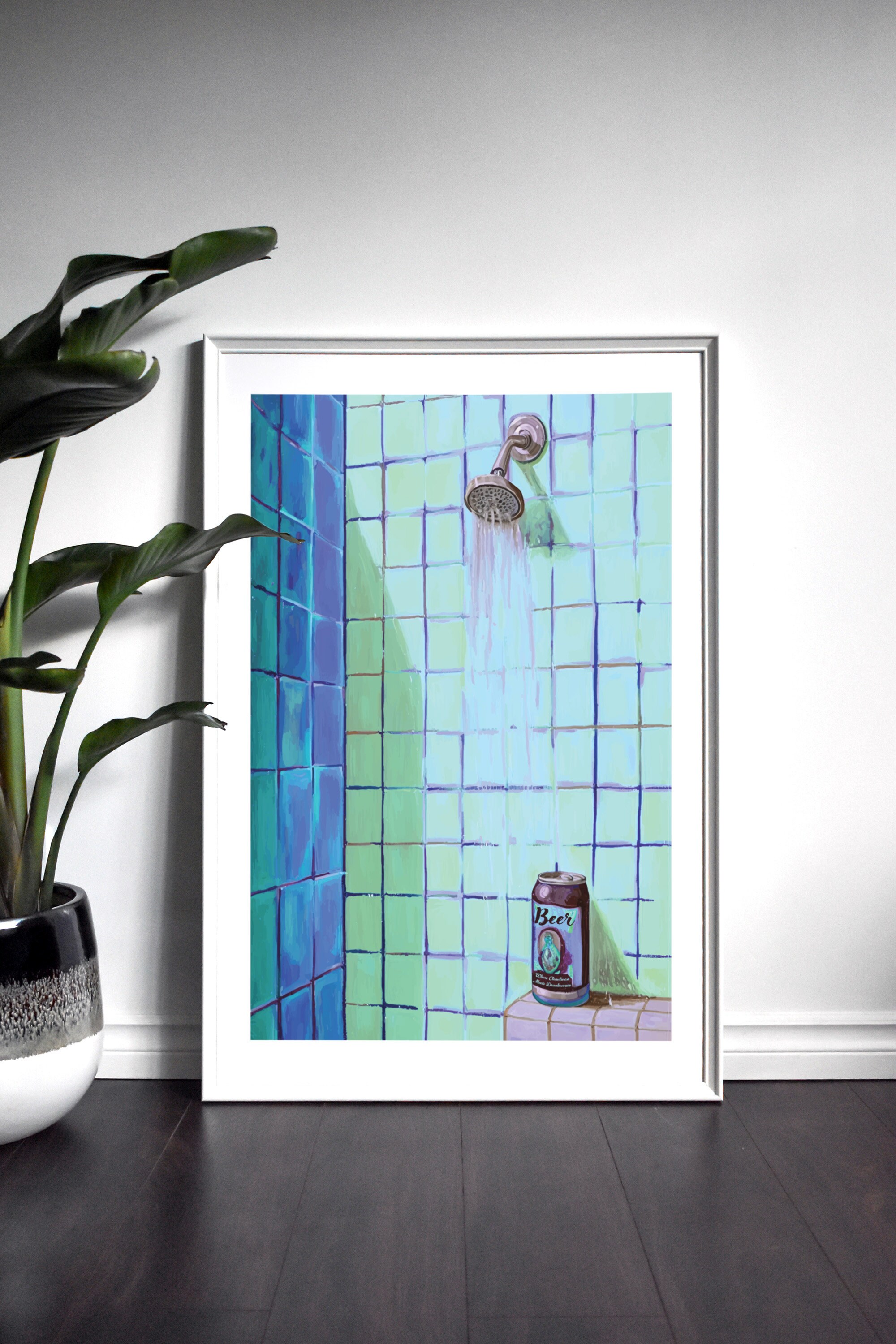 Vintage Shower Beer, Beer Art, Bar Car Prints, Beer Poster, Beer Print ...